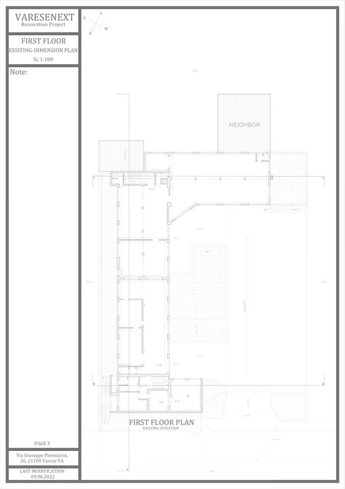 Architectural design existing – VARESENEXT